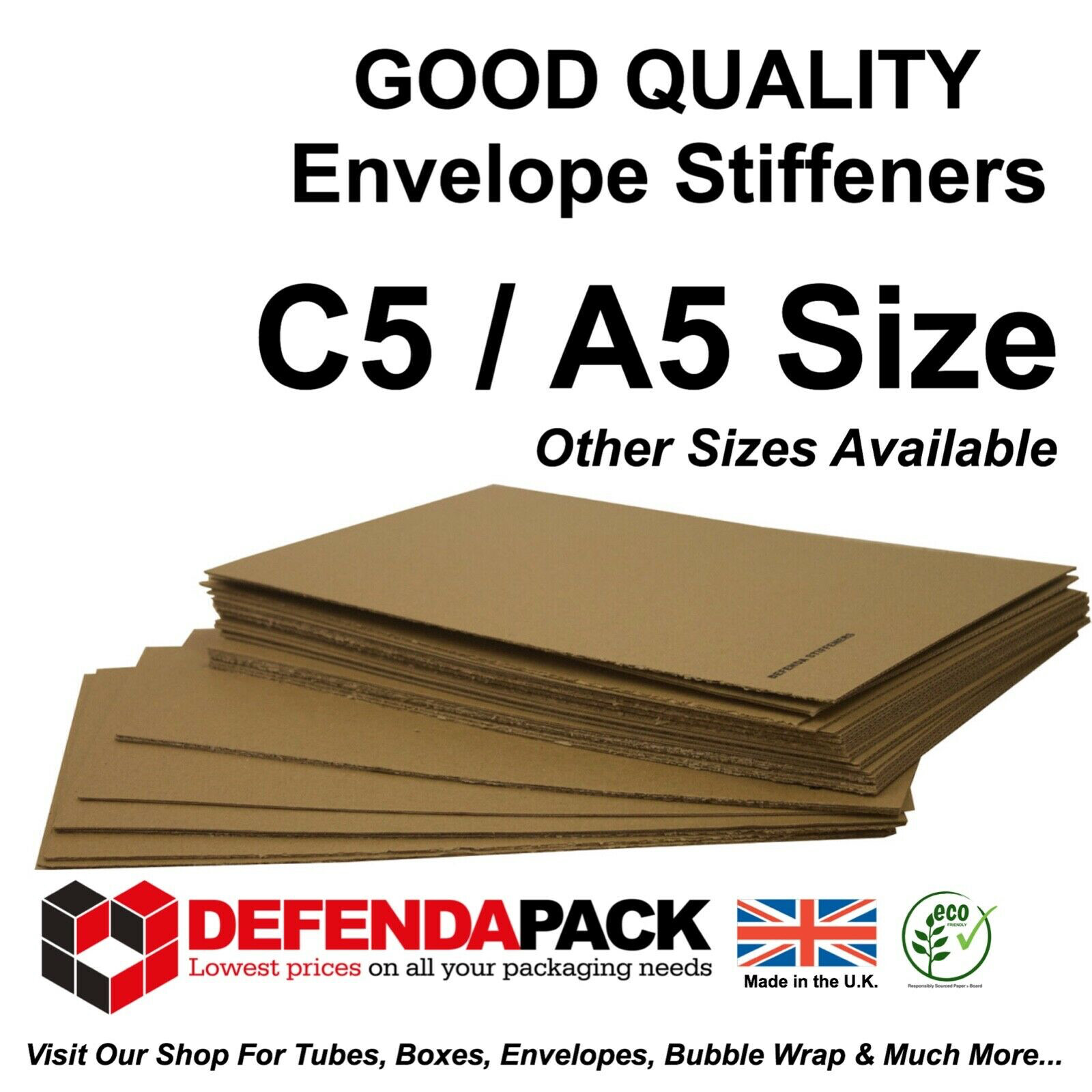 250 C5 A5 PiP STIFFENERS 228x155mm Paper & Board Backed Envelope ...