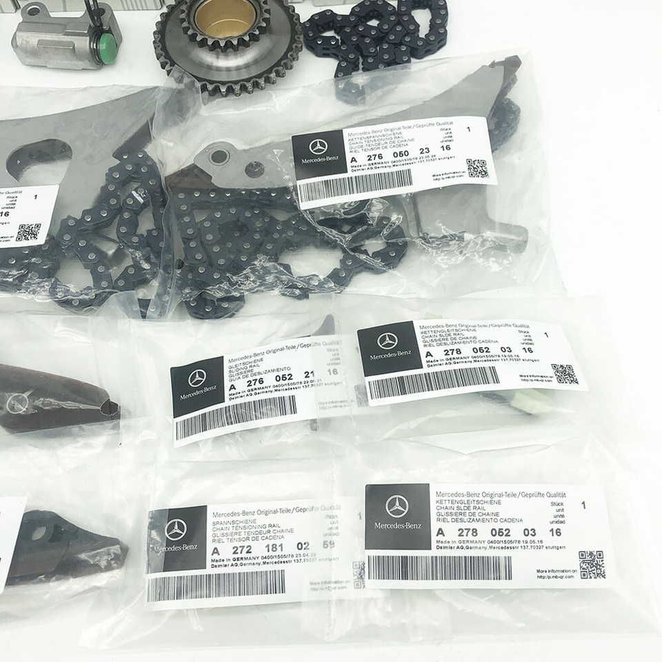 15PCS Timing Chain Tensioner Kit For Mercedes Benz W205 W222 M276 3.0T ...
