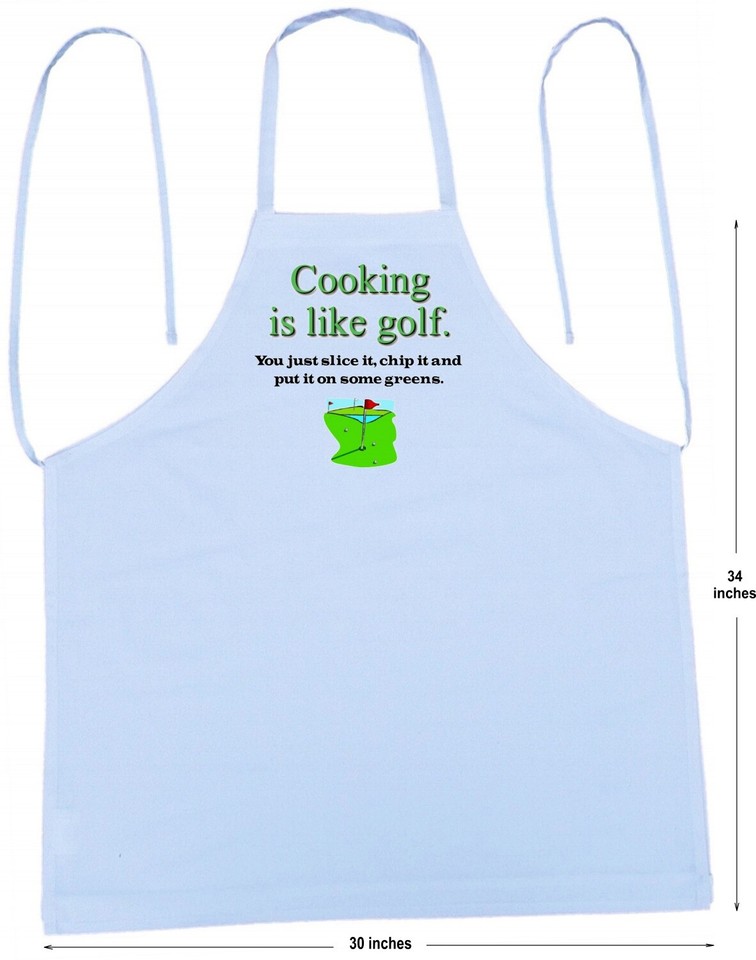 Golfing Apron Cooking Is Like Golf Novelty Kitchen Cooking Aprons by ...