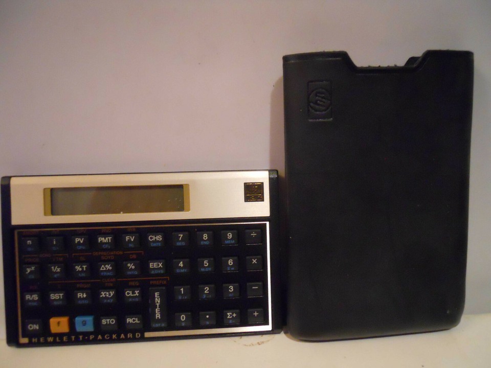 HP 12C FINANCIAL CALCULATOR w/ CD Case Instruction Manual Box ...