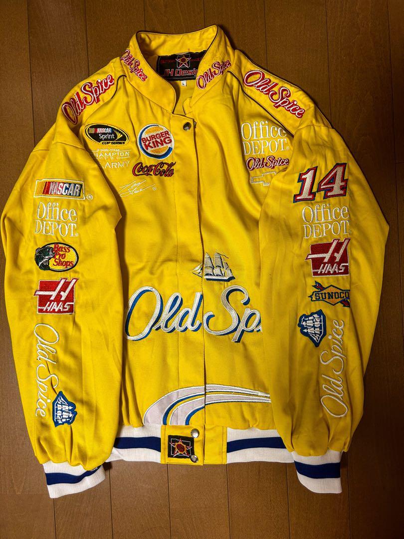 JH DESIGN Racing Jacket Old Spice Vintage Size L - Gem