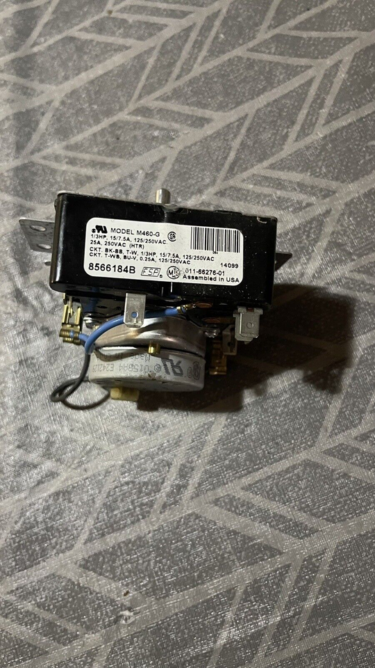 Whirlpool M460-G Timer - Black. Dryer Timer 8566184B 735873035674 | eBay