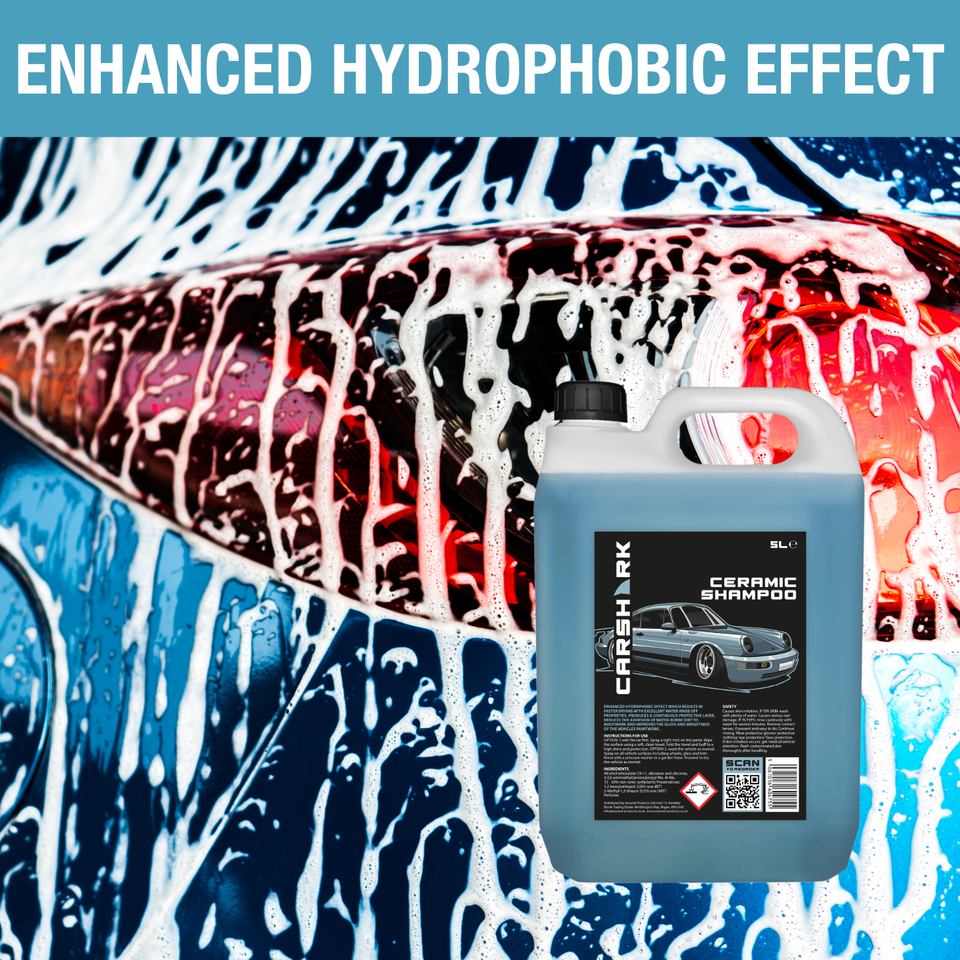 Ceramic Car Shampoo 5 L, Hydrophobic Effect, Protective Layer, CARSHARK ...