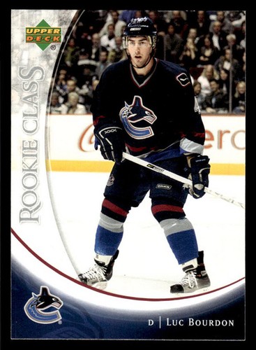 Luc Bourdon 2006 Upper Deck Rookie Class Box Set #7 Vancouver Canucks ...