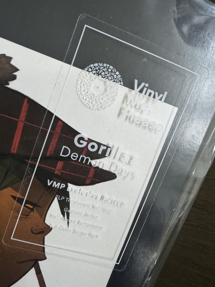 Gorillaz Demon Days 2x Vinyl LP Red Translucent VMP Reissue Stickers NM ...