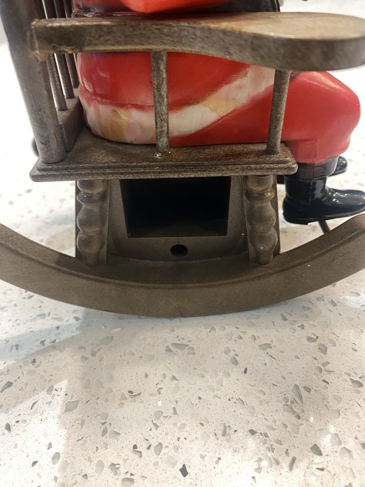 Vintage Rocking Santa Claus wind up Toy, Christmas Item Works Made in ...