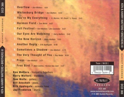 KEN & HARRY WATTERS - BROTHERS, VOL. 3 * NEW CD 99402369921| eBay