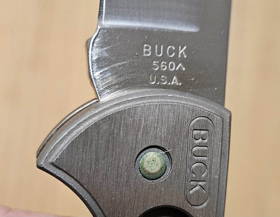 VINTAGE BUCK 560 TITANIUM POCKET KNIFE 1988 *** | eBay