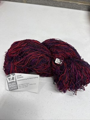 Janet Stollnitz Hand Weaving 100% Rayon Yarn Multicolor 1 Skein | eBay