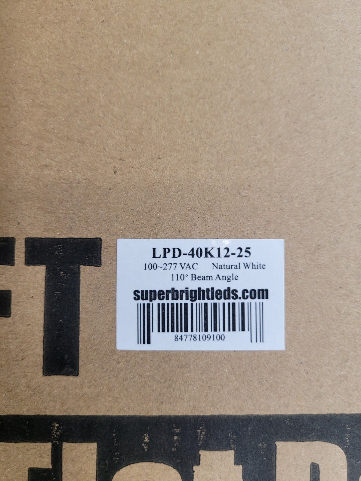 3ct LPD-40K12-25 Surface Mount LED Panel Light 1x2ft 4000K SEE ...