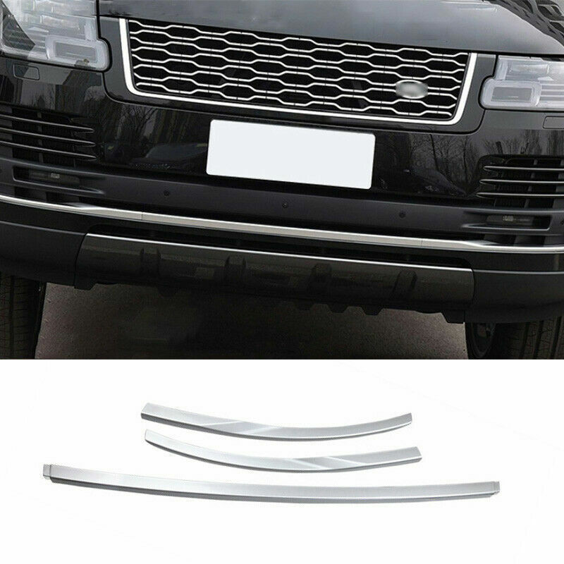 3P For Range Rover L405 2018-2021 Silver Front Bumper Lip Trim Strip ...