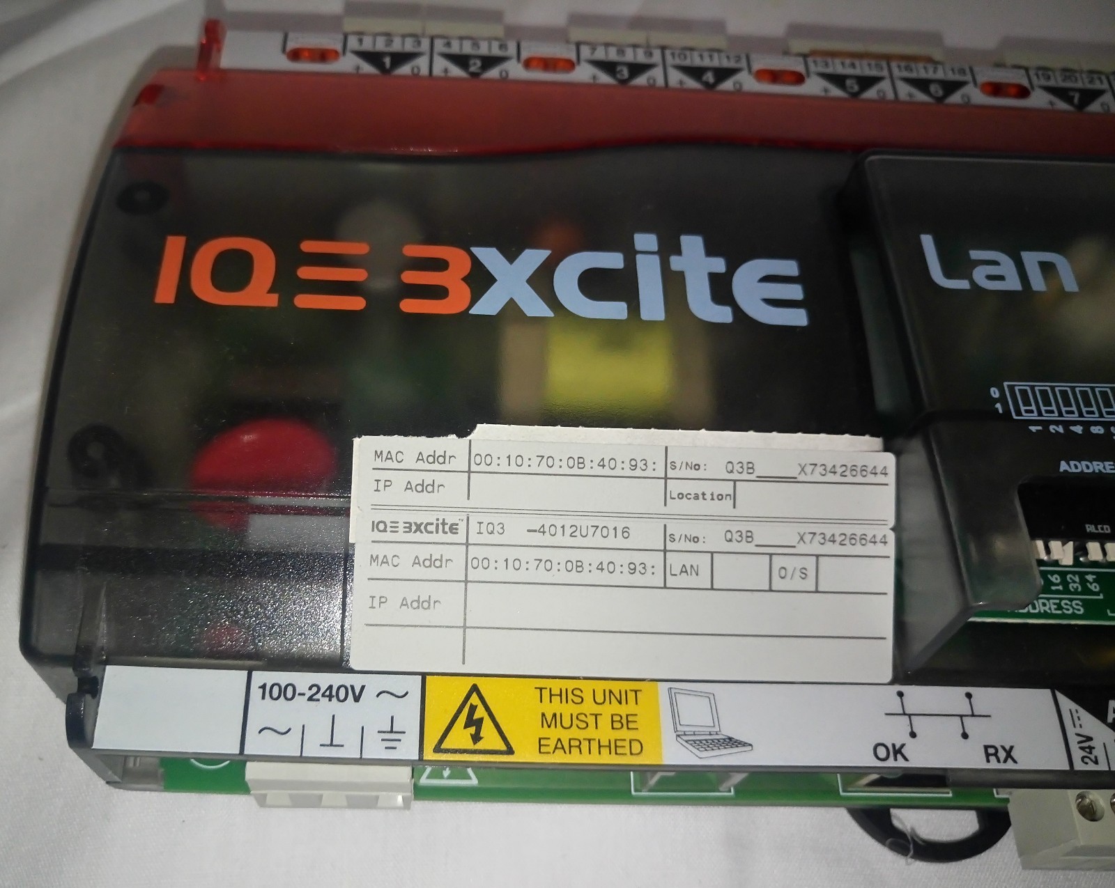 TREND IQ3XCITE/16/LAN/BAC/100-240 IQ3 Web Enabled Controller P/n: IQ3 ...