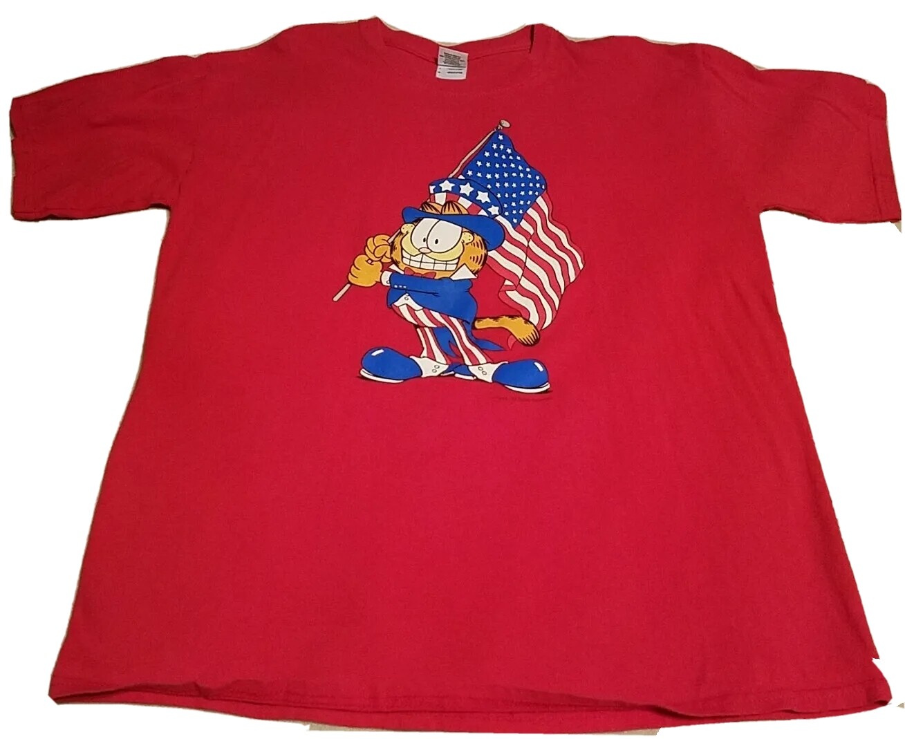 Vintage Garfield Uncle Sam American Flag July 4th Sz … - Gem