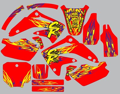 Graphic Kit for 2003-2012 Honda CR85 CR 85 Decals Crazy Rider | eBay