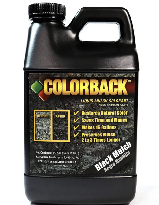 COLORBACK Mulch Liquid Color Concentrate, 6,400 Square Feet Coverage, 1 ...