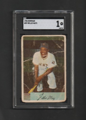 1954 Bowman WILLIE MAYS #89 ~ SGC 1 ~~ Early Card ~~ LOOK | eBay