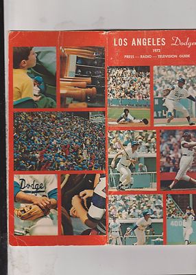 LOS ANGELES DODGERS 1972 PRESS,RADIO,TELEVISION MEDIA GUIDE | eBay