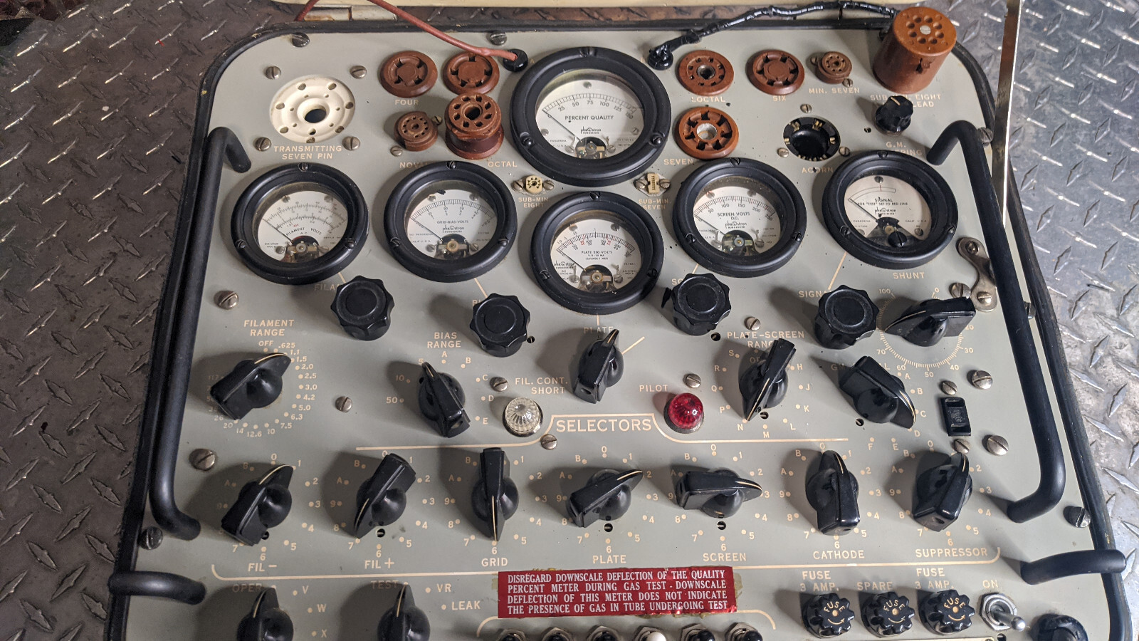 Hickok tube tester Military TV-2B/U , vintage in clean WORKING ...