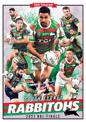SOUTH SYDNEY RABBITOHS PREMIERS NRL RUGBY TEAM Poster, BIG 420mm ...