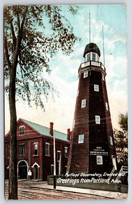 Vintage Postcard POSTED Portland Observatory Maine | eBay