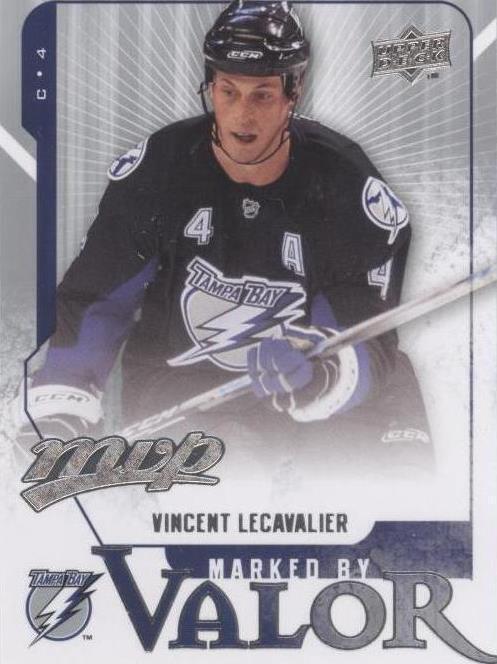 2008-09 Upper Deck MVP - Marked by Valor Vincent Lecavalier #MV14 for ...