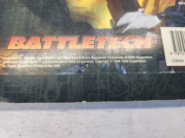 Battletech Master Rules 1707 FASA Corporation Paperback Book 1998 for ...