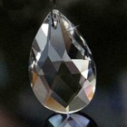 10X Glass Crystal Prism Tear Drop Pendant Chandelier Decoration DIY ...