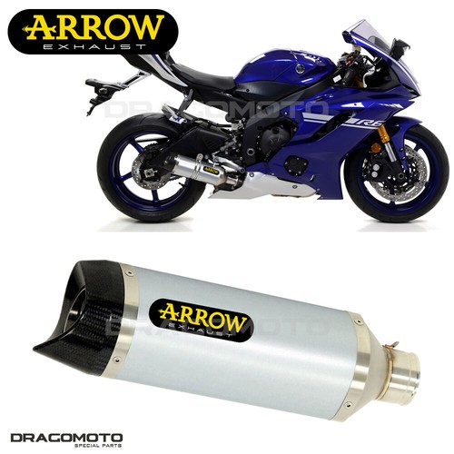 Exhaust YAMAHA YZF 600 R6 2017 2018 ARROW ALU CC THUNDER | eBay Australia