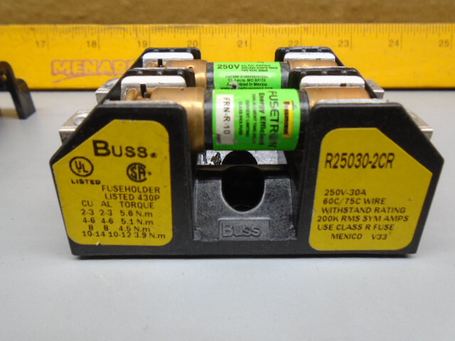 R25030-2CR Bussmann Buss 30A 250V 2 position Fuse Holder X101 | eBay