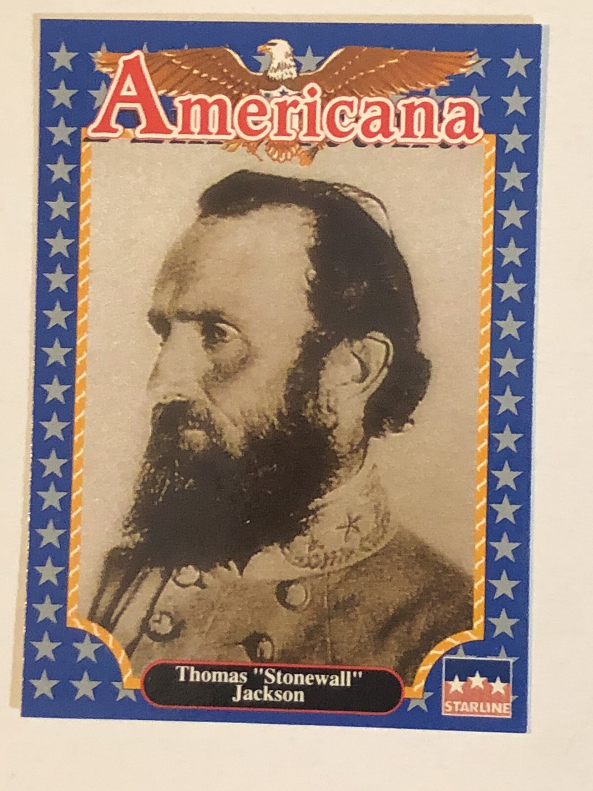 Stonewall Jackson Americana Trading Card Starline #69 | eBay