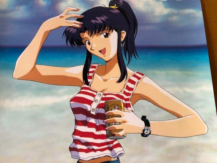 Neon Genesis Evangelion Misato Katsuragi Promo Poster From Japan B2 ...