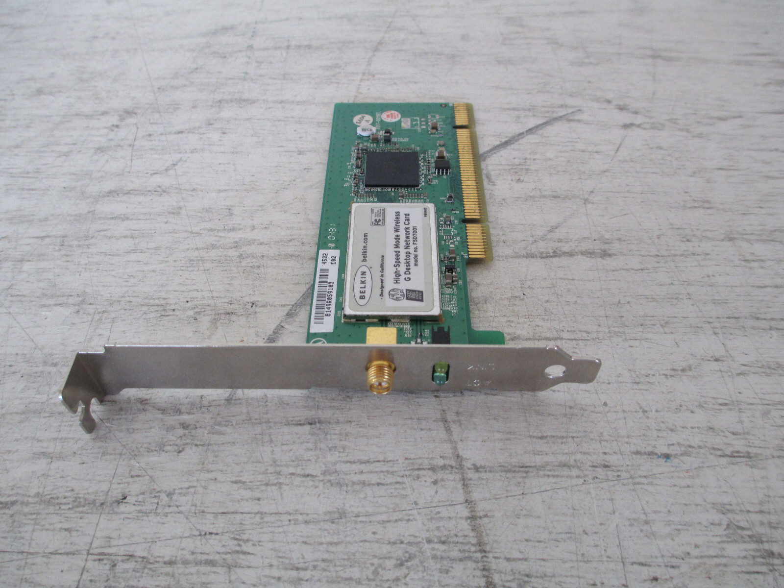 Belkin High Speed Mode Wireless G Desktop Network Card F5D7001 - NO ...