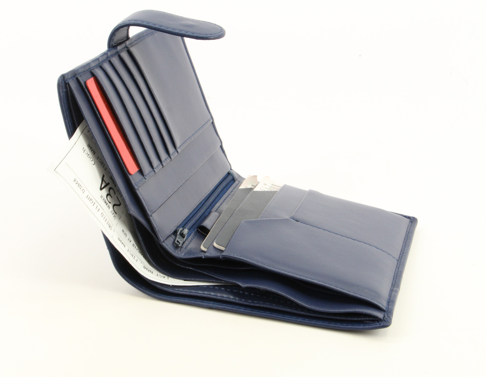 New Smart Genuine Sheep Leather Family Size Passport Travel Wallet ...