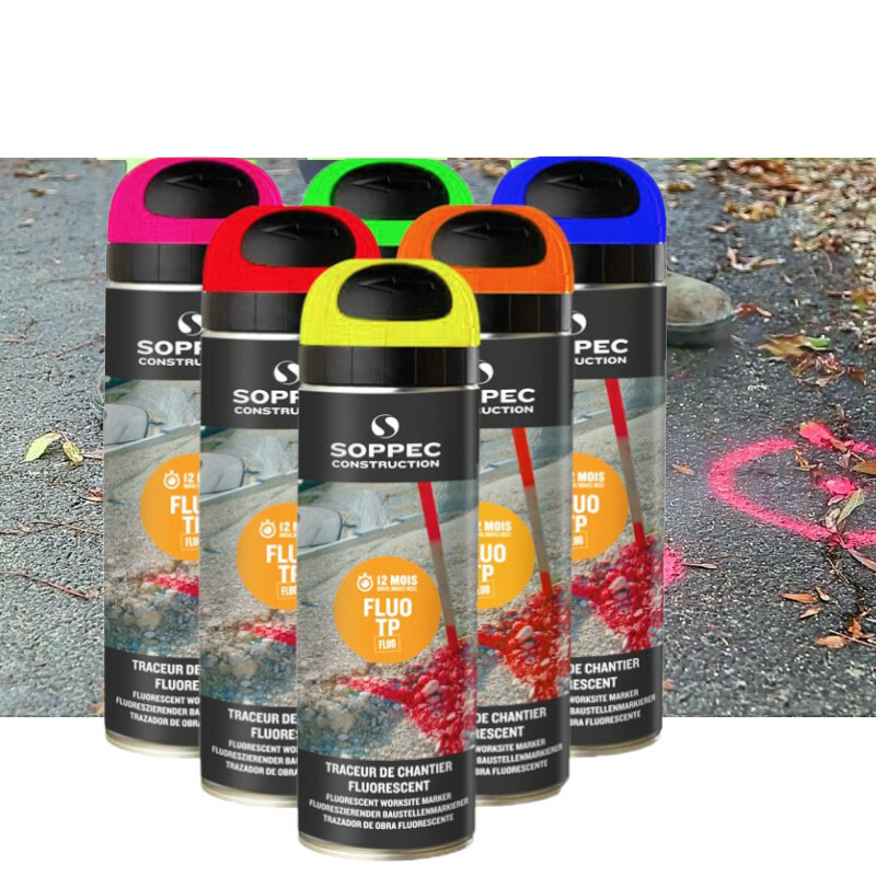 6x Marking Survey Spray Paint All Colours Temporary Construction ...