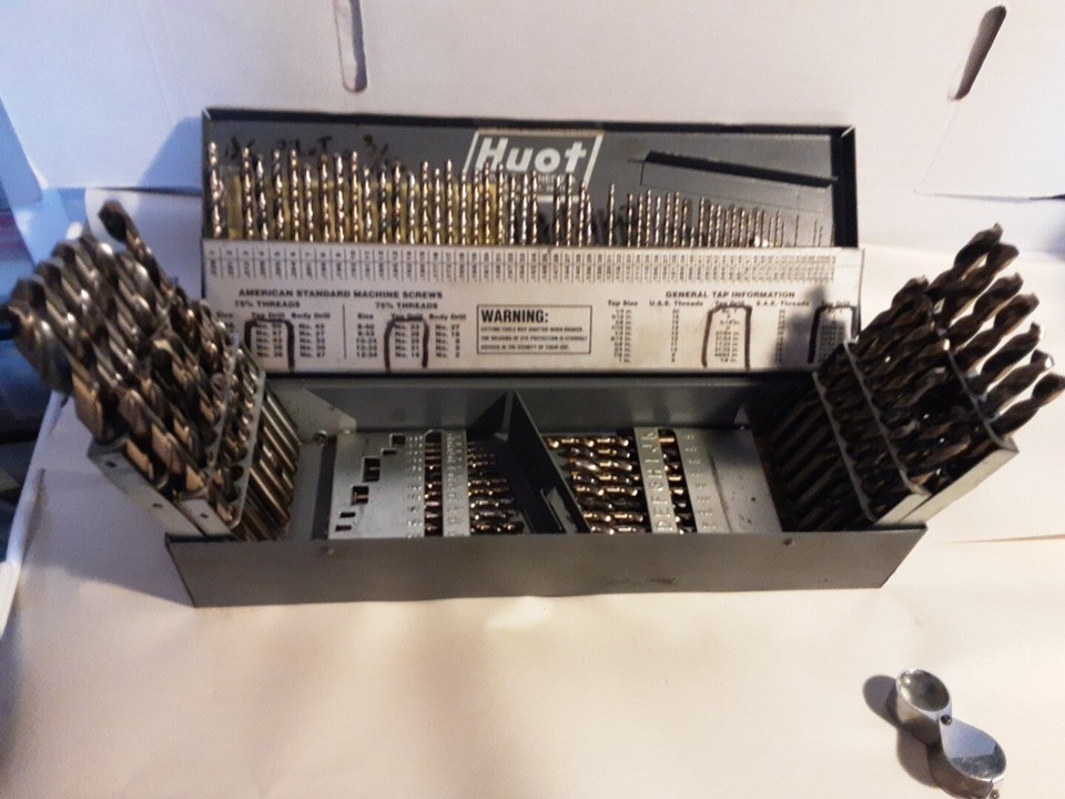 115 Pc. Precision Twist Drill Bit Set in Huot Case PTD HSS -8 pcs | eBay