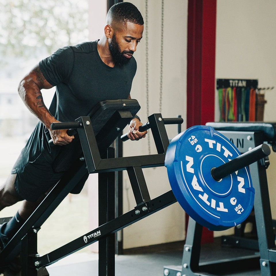 Titan Fitness Plate-Loaded Chest Supported T-Bar Row Machine, 400 LB ...