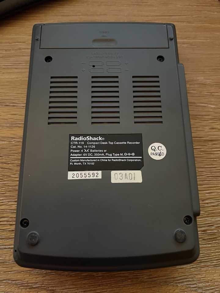 RadioShack Voice Activated Cassette Recorder CTR-119 | eBay