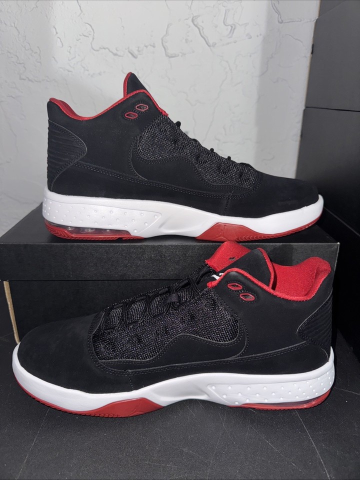 Nike Men's Jordan Max Aura 2 "Bred" Black Red White CK6616-016 | eBay