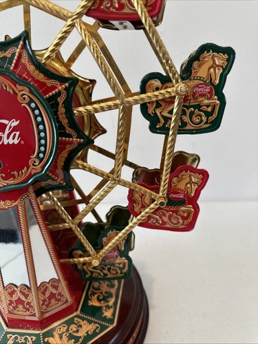 COCA COLA COLL. ED.WIND-UP MUSICAL FERRIS WHEEL 1999 FRANKLIN MINT ...