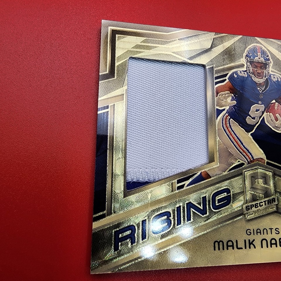 2024 Spectra Football Malik Nabers Rising Rookie Gold Vinyl 1 Of 1 🔥🔥🔥 ...