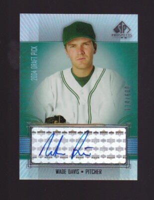 2004 Upper Deck SP Prospects Wade Davis Autograph 114/600 #349 Devil ...