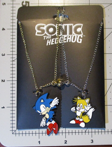 SONIC THE HEDGEHOG Shadow sega bioworld BEST FRIENDS NECKLACE SET ...