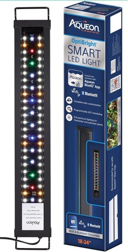 Aqueon Fish Tank Aquarium OptiBright WiFi/Bluetooth Smart LED Light 18 ...