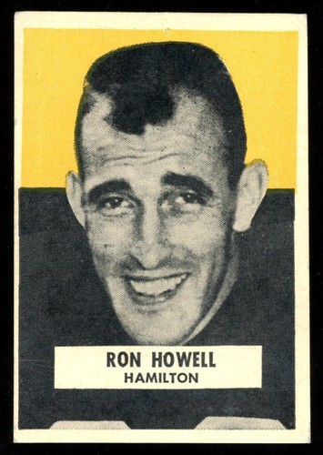 1959 Wheaties General Mills CFL Football Ron Howell VG-EX Hamilton ...