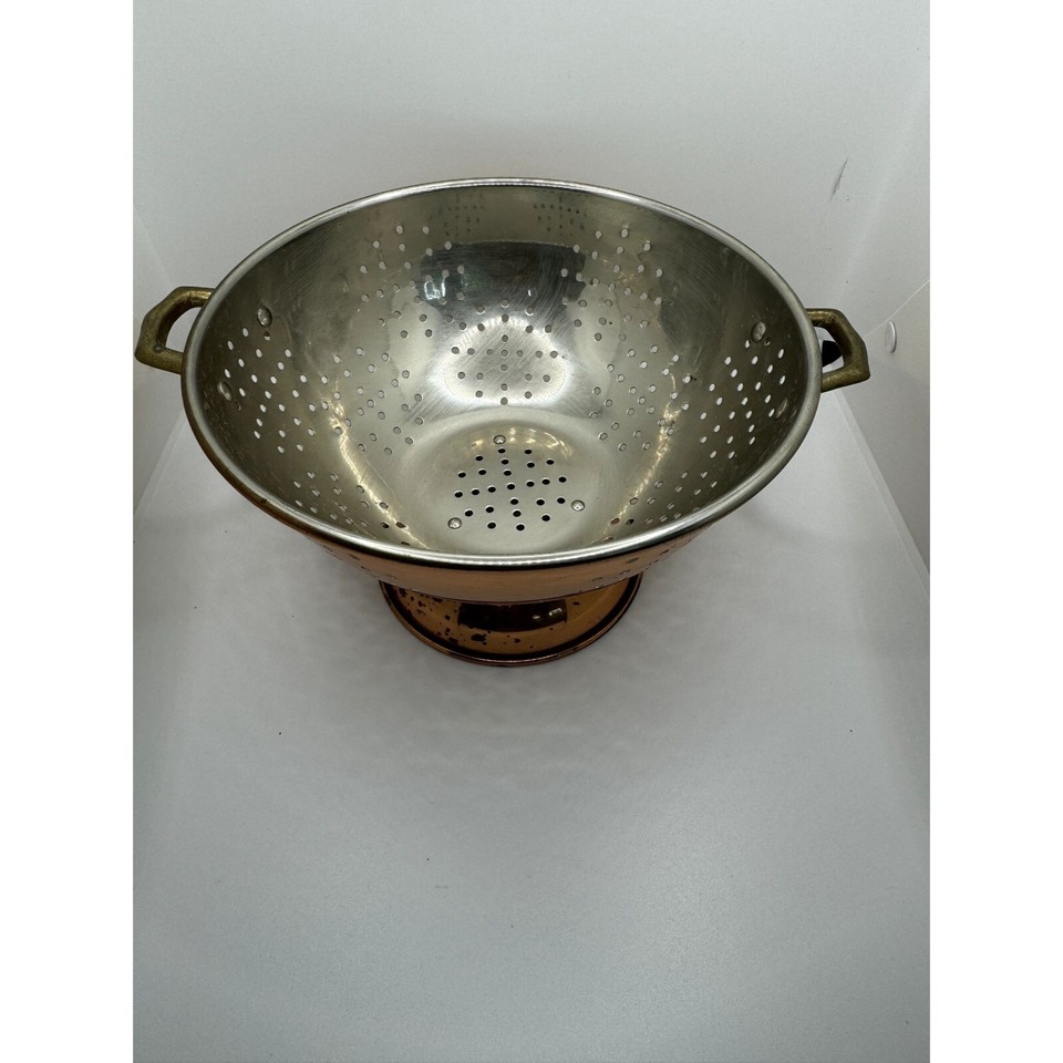 Vintage ODI Korea Brass/Copper Kitchen Strainer Colander | eBay