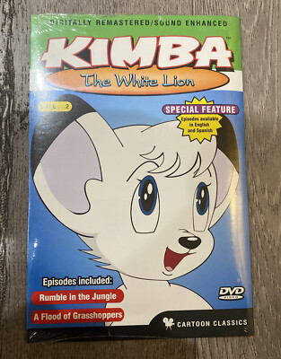 Kimba the White Lion DVD Vol. 2 Remastered Cartoon Classics - New ...