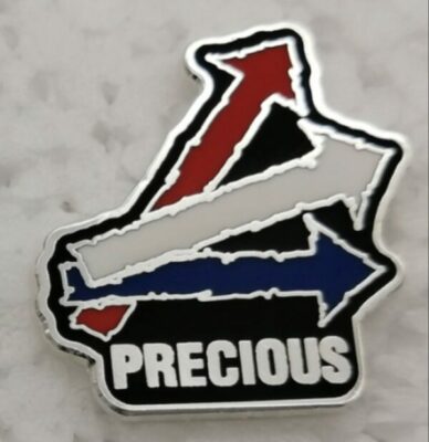 PRECIOUS ARROWS THE JAM / WELLER MOD ENAMEL PIN BADGE - RED, WHITE ...