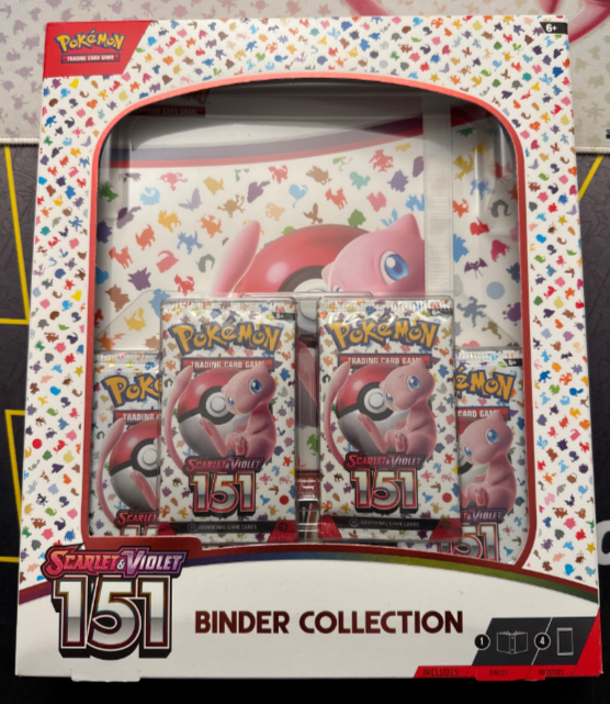 Nintendo Pokémon TCG Scarlet & Violet - 151 Binder Collection - 4 Packs ...