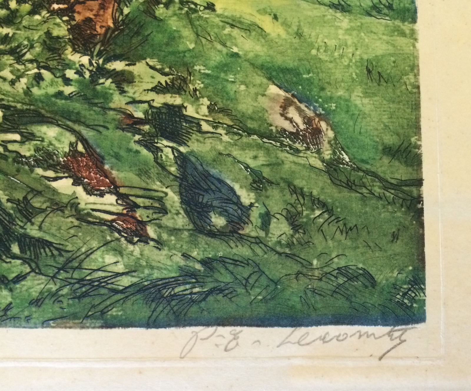 Paul-Emile Lecomte Signed Print - Paris Etching Society NY USA - Sidney ...