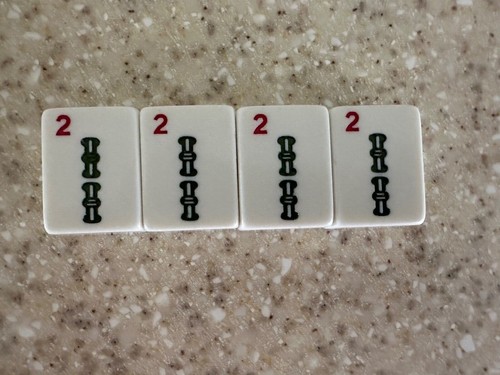 BRAND NEW White USA Mahjong Replacement Tiles Set of 4 Choice of Crack ...